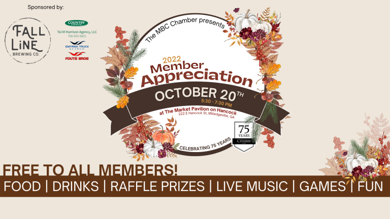 Member Appreciation - Milledgeville-Baldwin County Chamber Of Commerce